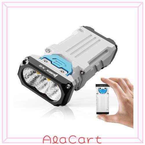 WUBEN(ウーベン) X2 強力 1800ルーメン 充電式懐中電灯 USB-C充電式 小型懐中電灯 6段階調光モード IP68防水 LED電灯 ハイキング/アウト