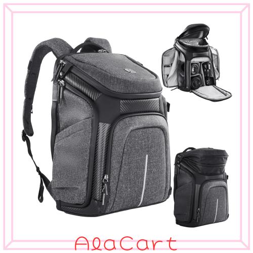 [K＆F Concept] カメラバッグ リュック バックパック 大容量 25L 三脚 15.6インチPC収納可 容量拡張可 ショルダーバッグ 一眼レフカメラ用