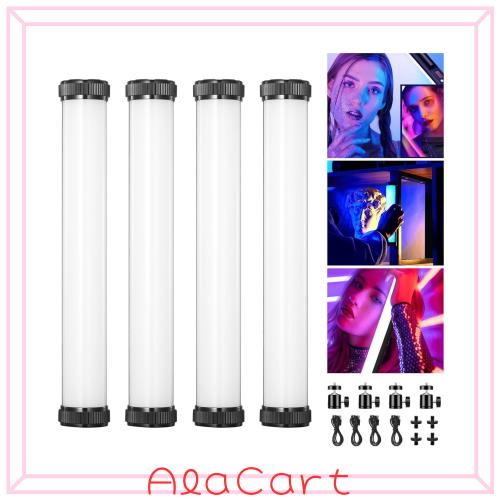 SOONPHO P13 撮影用 スティックライト RGBビデオライト LEDチューブライト フルカラー 2500-8500K色温度 FXモード 記憶機能 4000mAh充電