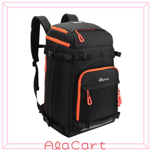 HP HOPE 70L スキーブーツバッグ、ヘルメットバッグ、ジャケット、ゴーグル、手袋、ナイロン耐久性のあるスキーブーツ旅行バックパック防
