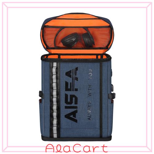 [AISFA] リュック メンズ リュックサック バックパック スクエア 防災リュックサック 防水 17インチPC ビジネスリュック ラップトップバ