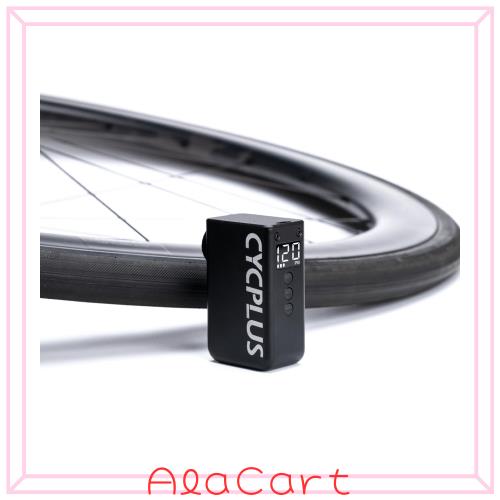 CYCPLUS 自転車 空気入れ 気圧表示 MAX 120PSI 携帯 電動ポンプ 携帯ポンプ 小型 電動空気入れ 米式仏式英式バルブ対応