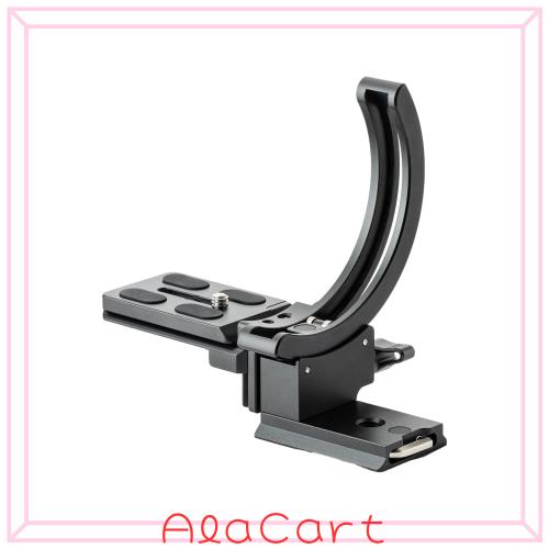 Fotopro カメラ 縦置きブラケット 三脚架マウント リング レンズマウント 1/4 回転式 コラーマウントプレート DSLR SLR向け アルカタイプ