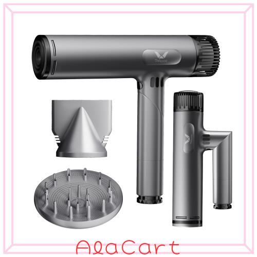 ディフューザー付きイオンドライヤー女性用高速ドライヤーモニター付きミニ折りたたみ式ポータブル旅行ドライヤー