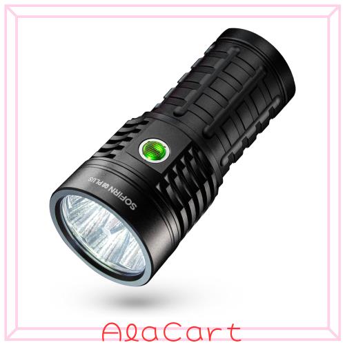 Sofirn Q8 Plus 懐中電灯 強力 最強 高輝度ライト 16000ルーメン 明るい フラッシュライト Type-C USB充電式 超強力 6個 LED 照射距離554