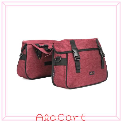 TOURBON 自転車 バッグ パニエバッグ リアバッグ バイク用 通勤 通学 旅行 ショルダーバッグ 大容量 17L