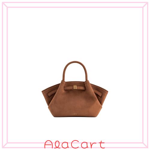 [JW PEI] HANA ミニフェイクスエードトートバッグ - ブラウン