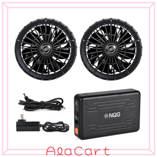 ファン付き作業服用 ファンバッテリーセット 【トップクラス・過酷な高温環境に対応】 77Wh/20000mAh 大容量 日本製ブラシレスモーター 1