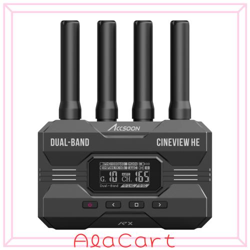 【Accsoon公式ストア】Accsoon CineView HE HDMI 無線映像伝送システム システム DFS対応 2.4GHz＆5GHz 0.05秒低遅延350m 長距離伝送、US