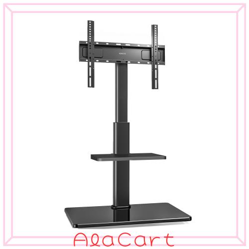 AOKCOS テレビスタンド 壁寄せテレビスタンド 32〜65インチ対応 テレビ台 首振り可 チルト可 高さ調節 荷重40KG ブラック FTC2401AGB