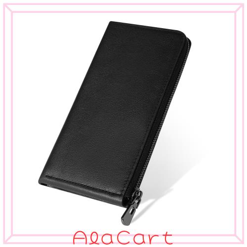 [DearMin] 財布 メンズ 長財布 本革 極小 薄型 大容量 L字ファスナー 小銭入れ 一流の革職人が作る コンパクトタイプ レディース 男性 ウ