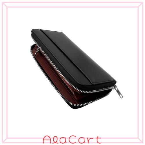 Interestring財布 メンズ 長財布 栃木レザー 本革財布 大容量 YKKジッパー 一流財布職人による制作 盗難防止 財布 小銭入れ 紳士 ビジネ