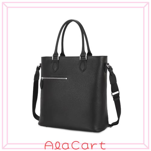 木村工房トートバック メンズ レディース 角シボ型押し 大容量 大きい ビジネス 多機能 レザー ファスナー 仕切り 革製 牛革 本革 ブラン