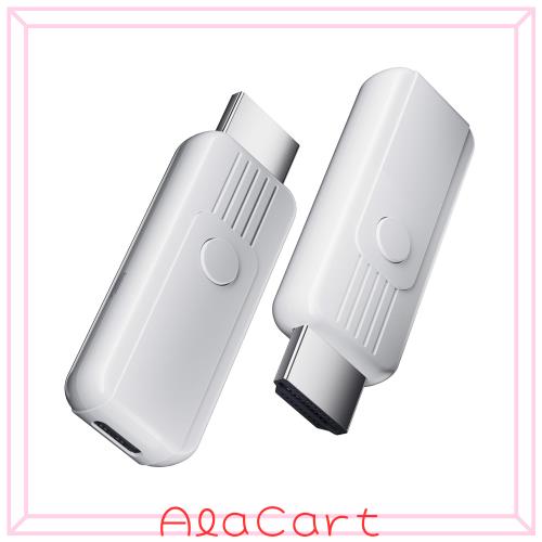 ワイヤレス hdmi 送受信機セット hdmi 無線化 【2024最新】小型 Miniトランスミッター レシーバー 挿すだけ使える 30m安定無線伝送 WIFI/