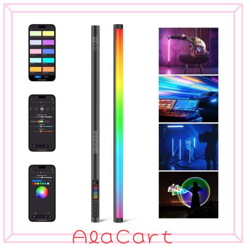 NEEWER TL90C RGB チューブライト LEDビデオライト ワンドスティック 写真チューブライト 撮影ライト 30W フルカラー RGBWW APP/2.4G/DMX