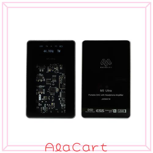 HiFiGo MUSE HiFi M5 Ultra Bluetooth ポータブル DAC ＆ AMP、低、中、高ゲイン モードと 7 つのフィルター モード調整機能を備えたヘッ