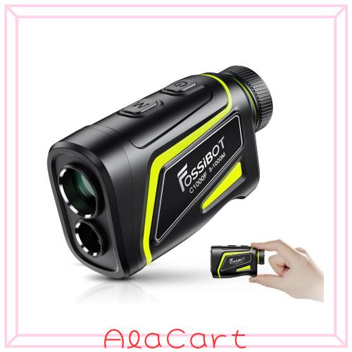 FOSSiBOT C1000F ゴルフレーザー距離計 3点間測定 LCD黒表示 最速0.04S測定 光学6.5倍望遠 高透過レンズ 1000m/1093yd対応 マグネット付