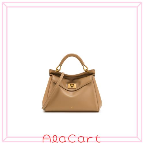 [JW PEI] Lucia クラシックトップハンドバッグ - ブラウン