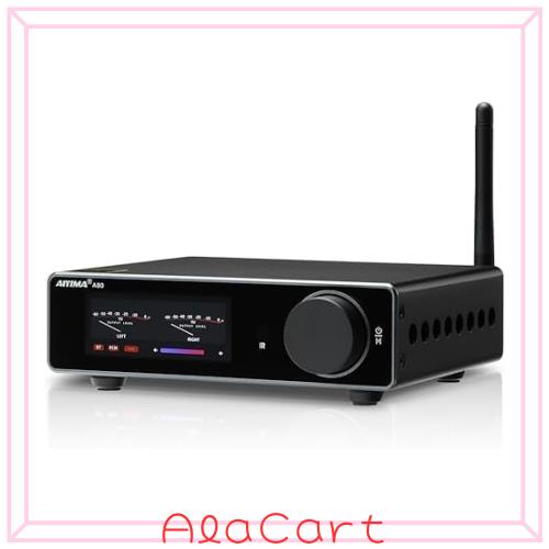 AIYIMA A80 TPA3255デコードアンプHIFI 2.0チャネルQCC 3034 Bluetooth 5.1パワーアンプ 300W*2 (4Ω) ステレオアンプ PFFB 、AAC、SBC、