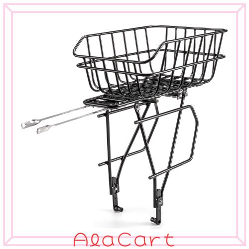 CXWXC 自転車 後ろカゴ リアキャリア 高耐久性 取付簡単 金属製 (CX-CL700＆H522)