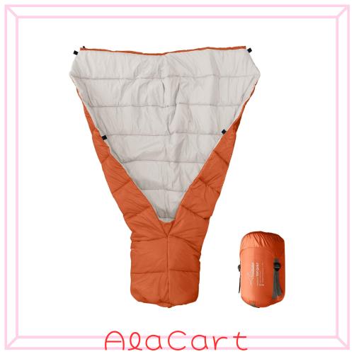 Travel Bird セミオープン寝袋 インナーシュラフ マミー型寝袋 簡単に出入り可能 シュラフ 軽量 収納袋付 キャンプ、テント、屋内で使用