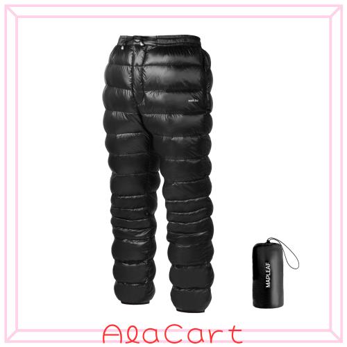 [Mapleaf] ダウンパンツ 防寒 メンズ レディス 冬登山 超軽量 800FP ボトムス 前開き 暖パンツ 冬服 スキー ゴルフ アウトドア用 作業用