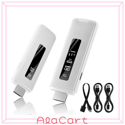 ICZI ワイヤレスHDMI 送受信機セット hdmi 無線化 LEDディスプレイ搭載 【日本技適認証済】 8台増設可能 収納に便利 30/50m転送距離1080P