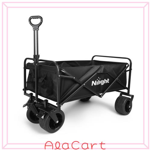 アウトドアワゴン キャリーワゴン 大型タイヤ キャリーカート 大容量 150L 折りたたみ 4輪 頑丈 ワイドタイヤ 耐荷重250kg タフ 軽量 コ
