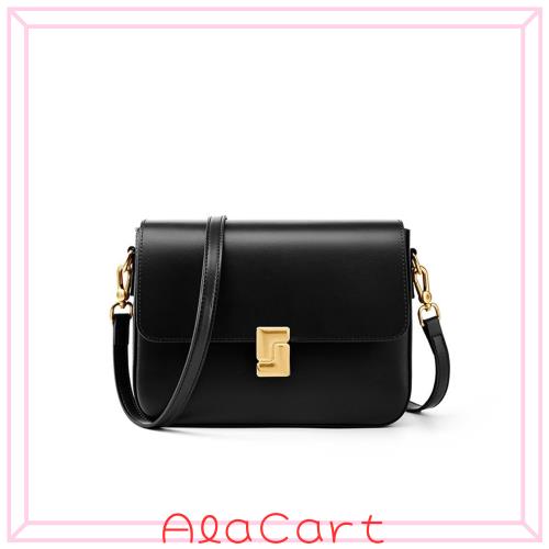 [YOBLUELO] ショルダーバッグ 本革 レディース 2way 斜め掛け 肩掛け バッグ スクエア型 ハンドバッグ 軽量 小さめ 大容量 シンプル カジ