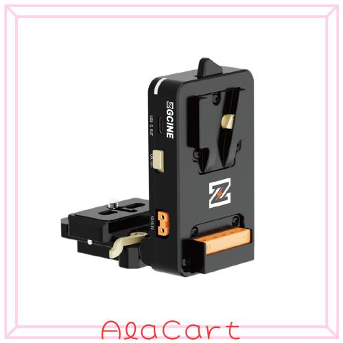 ZGCINE VM-VP4 Vマウントバッテリープレート（アルカスイスデュアルクイックリリースプレート付き）So ny FX3、Canon EOS R5/R6/R7/R10、