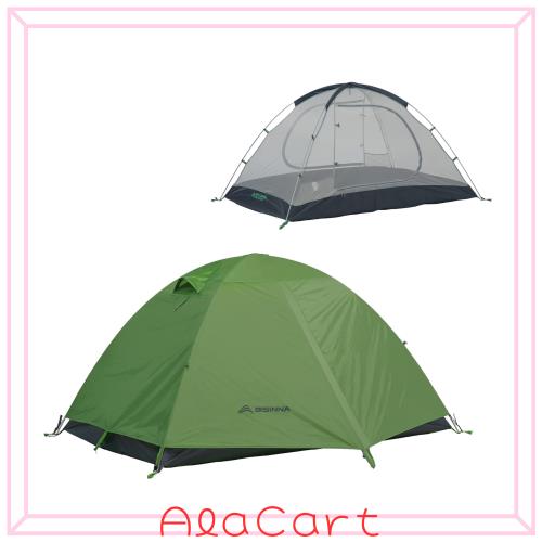 BISINNA テント 2人用 二重層 超軽量2.16kg アウトドア キャンプ 登山 自立式 耐水圧3000mm 通気 SBSジッパー アルミポール メッシュイン