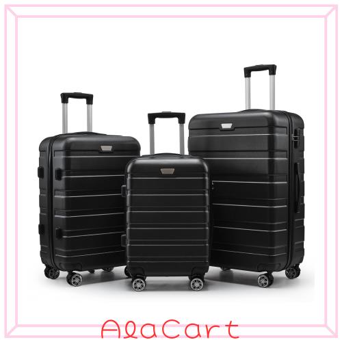 [DINGHANG] スーツケース ハードタイプ キャリーケース 【軽量・耐久性】スーツケース 3点セット キャリーケース キャリーバッグ 360度静