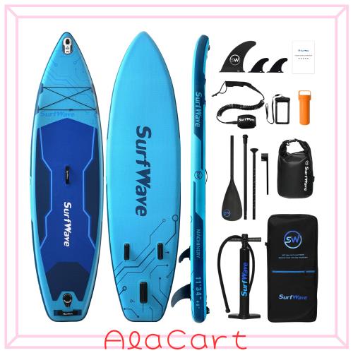 Surfwave スタンドアップパドルボード sup ボード サップボード インフレータブル sup board 素材改良 多人乗りOK パドルボードの一式が