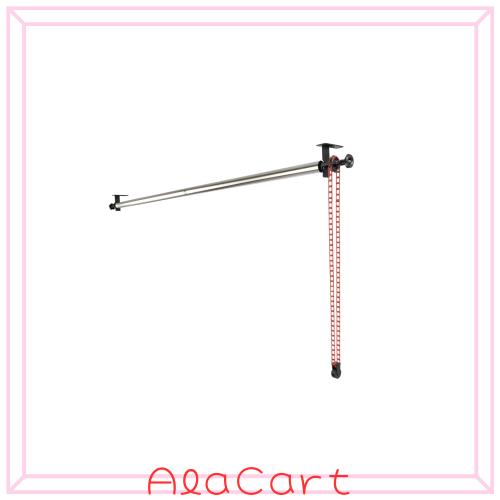 TENBEST 写真撮影用背景ローラーサポートシステム、ローラー1個、118インチステンレススチールクロスバー、壁/セリング/ライトスタンド背