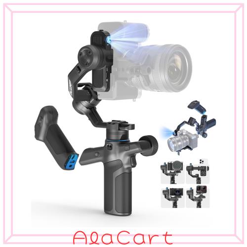 FeiyuTech SCORP Mini 3 Pro カメラジンバル AI追跡センサー ＆ 取り外し可能なリモコン 2kg耐荷重オールインワンカメラスタビライザー 縦