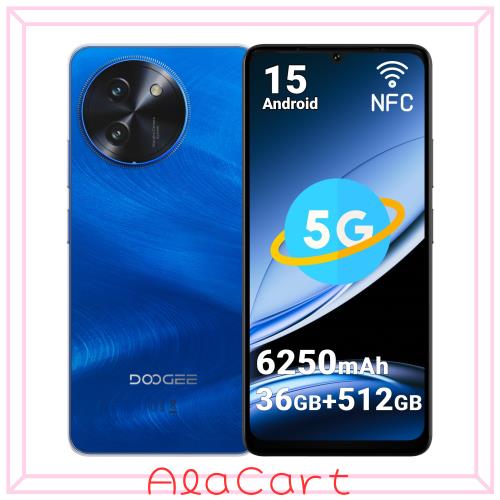 DOOGEE Note59 Pro+ 5G対応 スマホ 本体 SIMフリー Android 15 スマートフォン 36GB+512GB 2TB拡張可能 6.75インチ 大画面 6250mAh大容量