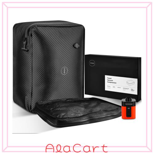 YOYOVAC旅行用圧縮トラベルバッグ 旅行用圧縮袋，圧縮バッグ，圧縮ポンプ付き，スーツケース対応（S／M／Lサイズ），荷物スペース3倍節約