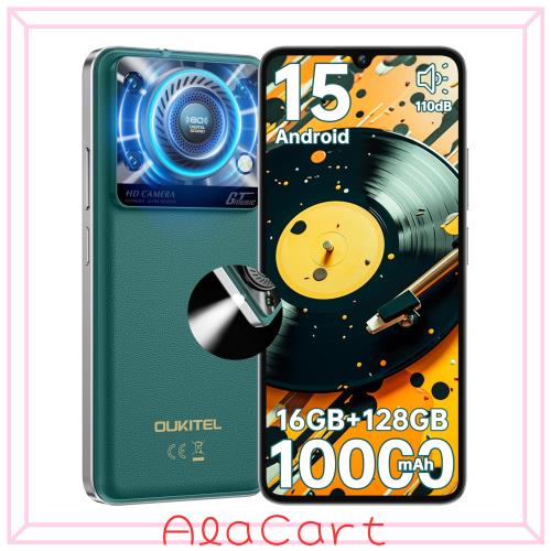 [SIMフリー スマホ 本体搭載110dBのスピーカー] OUKITEL C60 10000mAh 大容量バッテリー Android 15 ゲーミングスマホ 6.88 HD+ 大画面 1