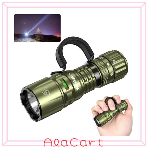 Wurkkos TD07 の戦術的な懐中電燈、USB-C の再充電可能な懐中電燈、1300 高い内腔の EDC の懐中電燈、ターボ/ストロボの瞬間的な、IP68