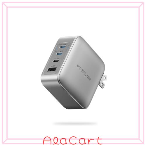 EcoFlow RAPID Pro 140W GaN急速充電器【4ボート/USB-C*3とUSB-A*1/折り畳み式ACプラグ/PSE技術基準適合/iPhone、iPad、Android各種対応/