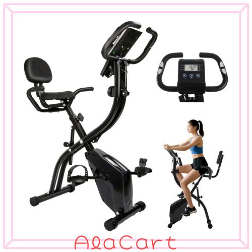 ジェアンケ フィットネスバイク 静音 家庭用エアロバイク 折りたたみ式 多段階抵抗調節 サドル・ハンドル調節可能 タブレットトレー付 マ