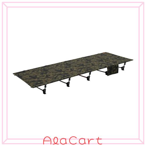 MC キャンプコット アウトドアベッド 枕を入れるポケット付き コンパクト収納 超軽量 静音性 幅広く キャンプベッド 防水 通気性 耐荷重1