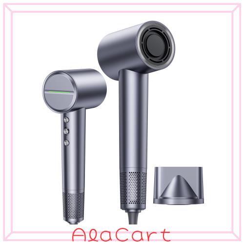 ドライヤー 大風量 【驚異の20秒速乾！】サロン級ヘアドライヤー 2億マイナスイオンで艶髪に革命 1300W強風ながら驚きの530g超軽量＆静音