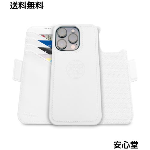 Dreem フィボナッチ（Fibonacci）2イン1 財布型ケース Apple iPhone 15 Pro Max用 - 高級ヴィーガンレザー製 マグネット着脱式 耐衝撃 携