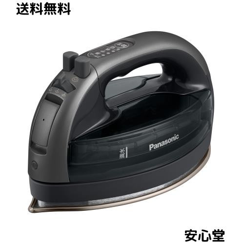 パナソニック(Panasonic) 【2023最新型 コードレス】パナソニック コードレススチーム Wヘッドアイロン ステンレス×ニッケルコート 除菌