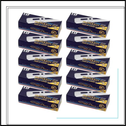 カイキャプテン チタン マイルド プロタッチ-メタルガード15×10個 業務用 【貝印カミソリ】