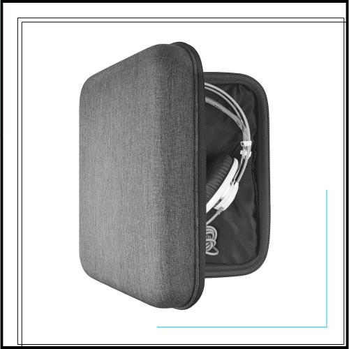 Geekria ケース Shield ヘッドホンケース 互換性 ハードケース 旅行用 ハードシェルケース ラージサイズ レイフラットOver-Ear Headphone
