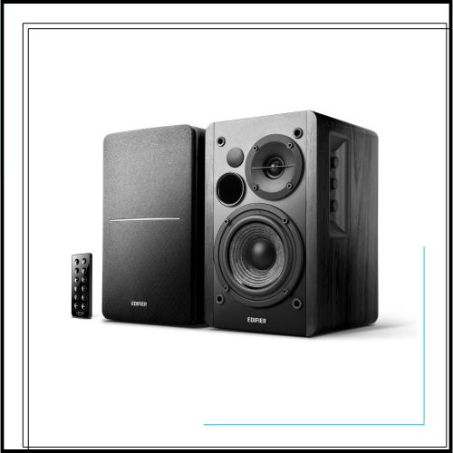 Edifier R1280DB PC スピーカー Bluetooth 5.1 アクティブブックシェルフ，ブルートゥース/RCA/AUX/光/同軸入力，内蔵アンプ-4インチドラ