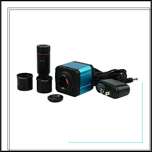 HAYEAR 14MP HDMI 1080P HD USB デジタル業界顕微鏡カメラ TFカード ビデオレコーダー 0.5X Cマウント 接眼レンズ30mm/30.5mmアダプター