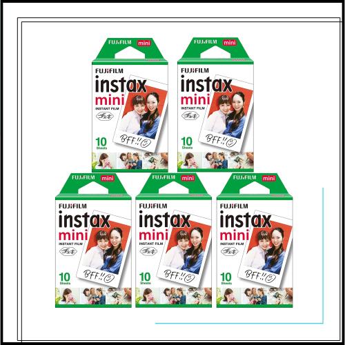 富士フイルム [5セット販売]FUJIFILM インスタントカメラ チェキ用フィルム 10枚入x5セット INSTAX MINI JP 1